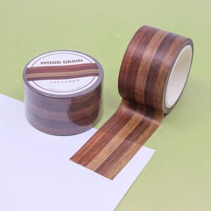 Wood Grain Washi Tape, Light Brown Wood Grain Paper Tape, Wood Pattern ...