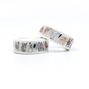 Cute Farm Animals Washi Tape, Farm Pig, Rooster, Chicken, Dog, Cat ...