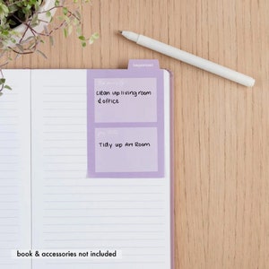 Tabbed Sticky Notes, Important Notes Sticky Pad, Today Checklist ...