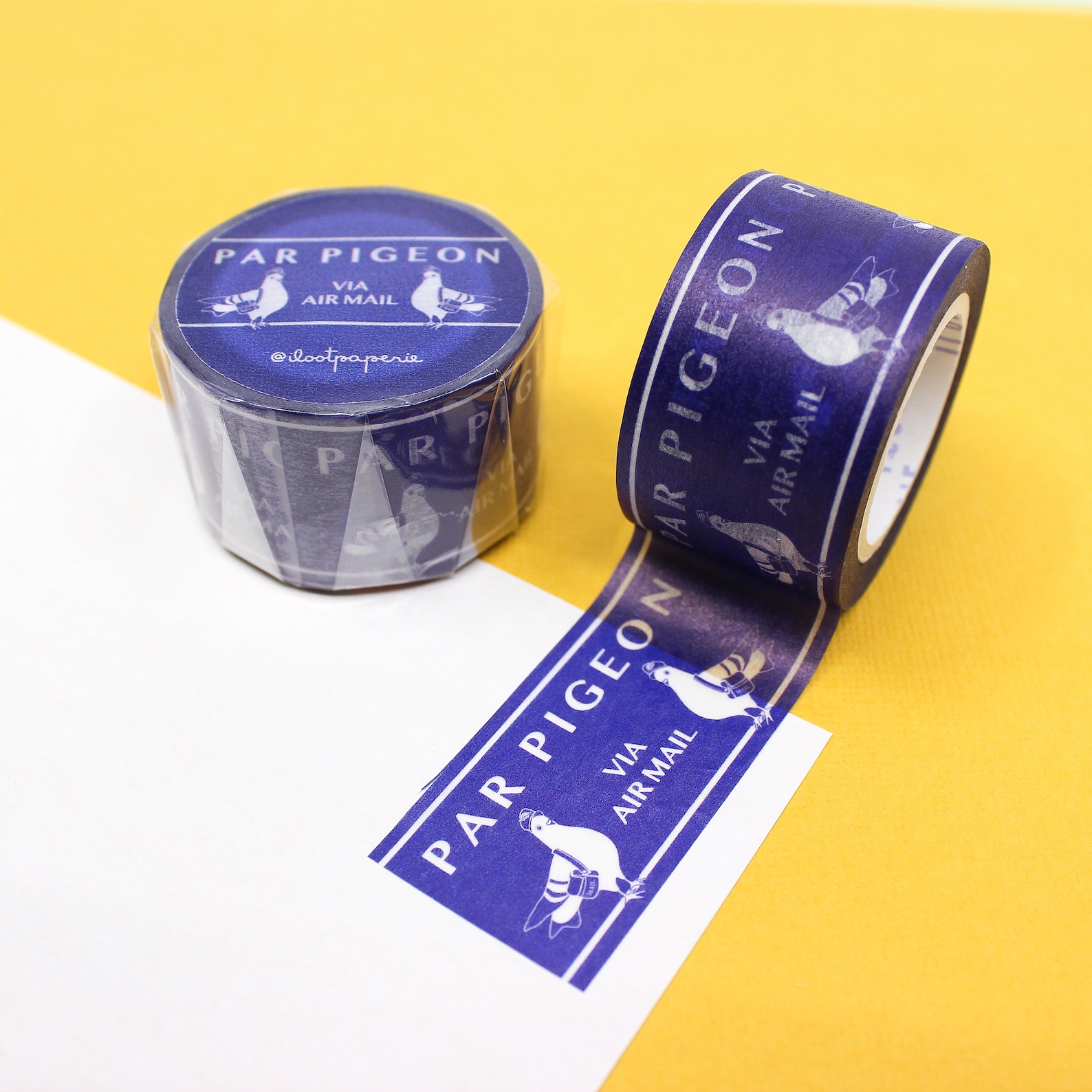 Double Par Pigeon via Air Mail Washi Tape, Animal Lover Washi Tape ...