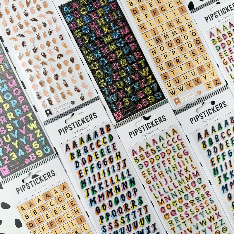 Alphabet Letter Stickers - Etsy