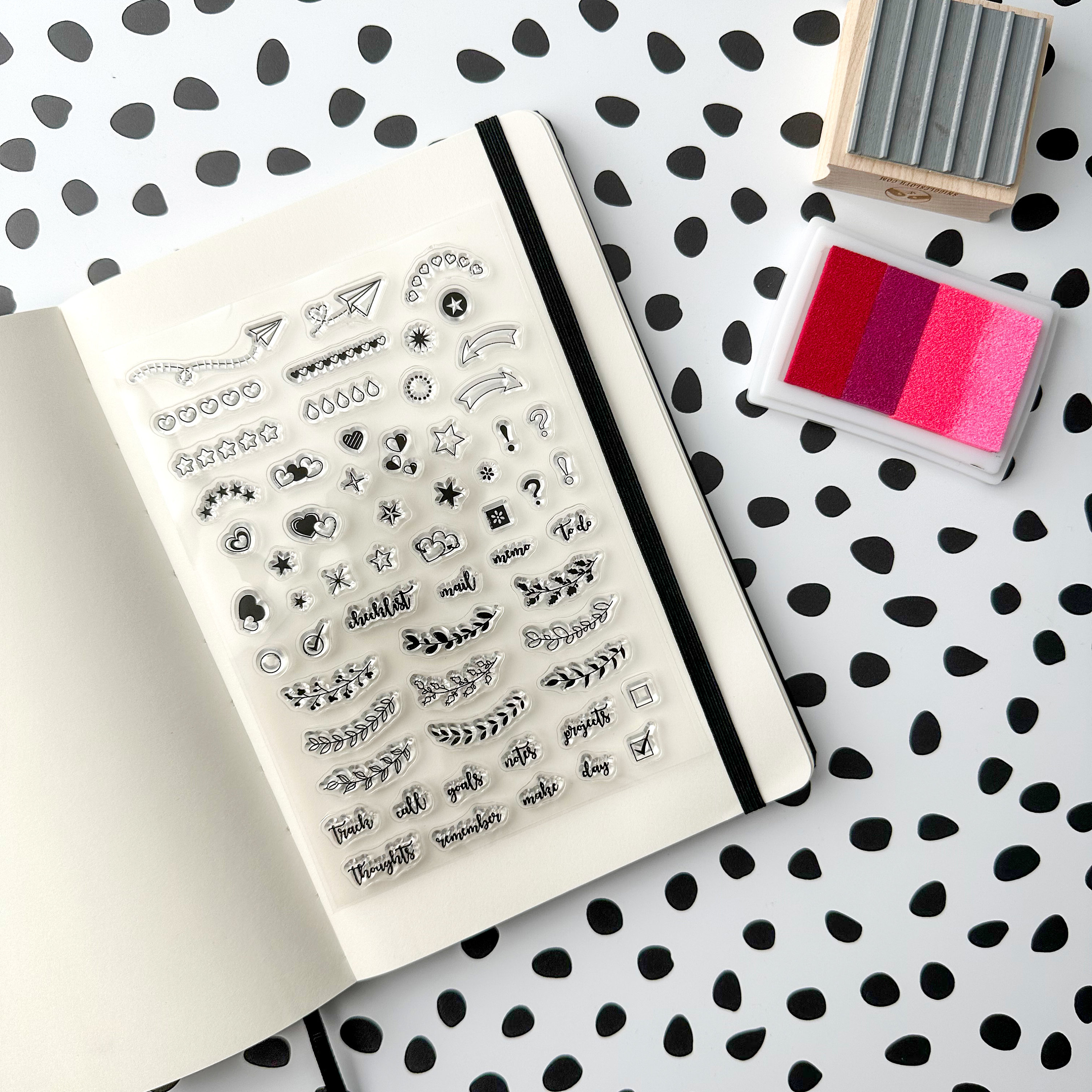 Bullet Planner and Habit Tracker Stamp, Easy Call Out Boxes and Frame ...