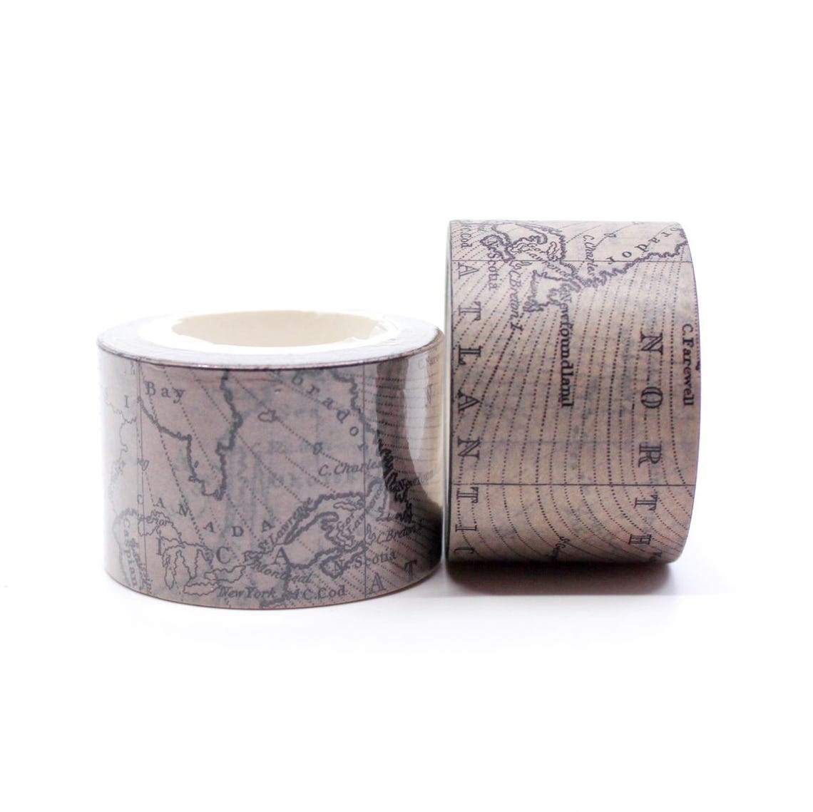 World Map Washi Tape, Old World Maps Japanese Paper Tape, Travel Washi ...