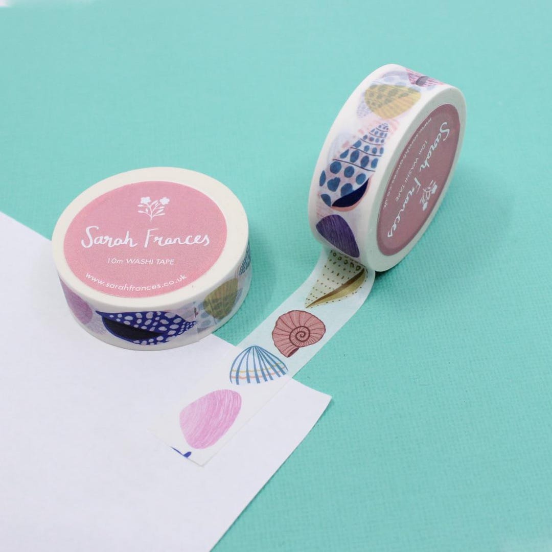British Seashell Washi Tape, Cute Shells Washi, Costal Washi Tapes ...