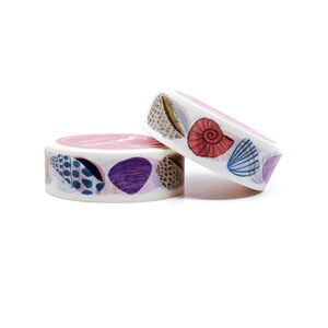 British Seashell Washi Tape, Cute Shells Washi, Costal Washi Tapes ...