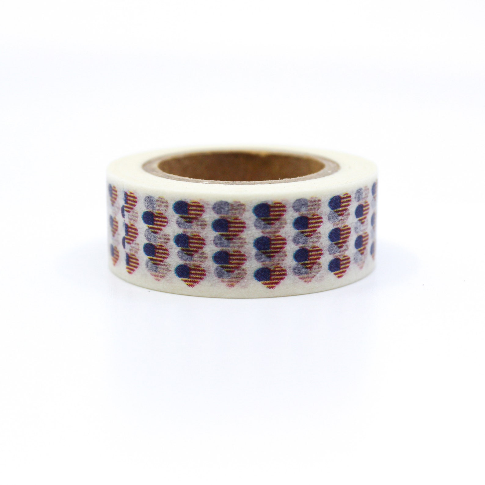 Tiny American Flag Heart Washi Tape, America Flags Craft Tape ...