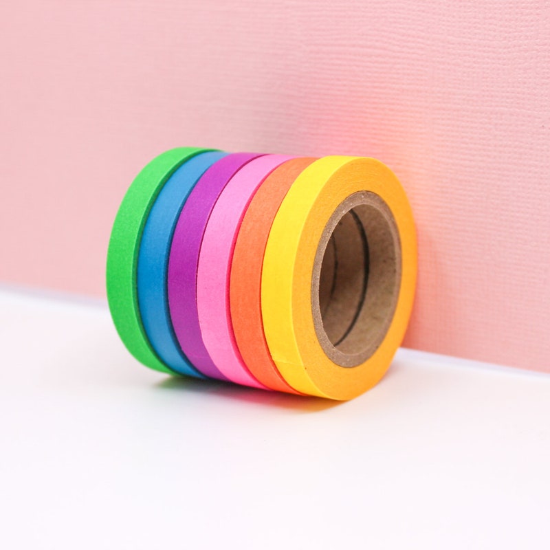 Neon Washi Tape - Etsy