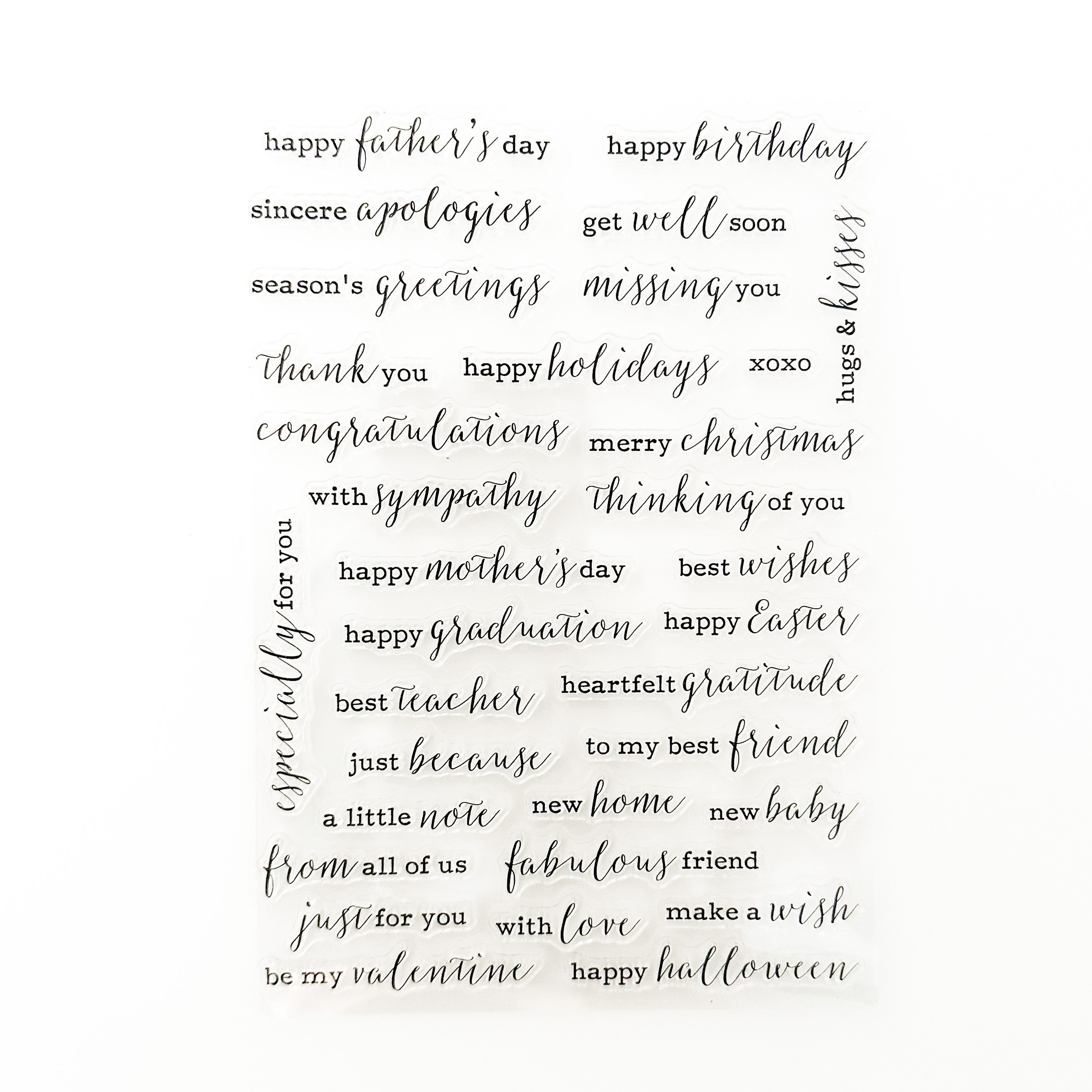 Cursive Holidays Stamp, Script Bujo Phrases Journal Stamps, Planner ...