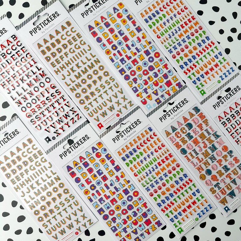 Letter Stickers - Etsy