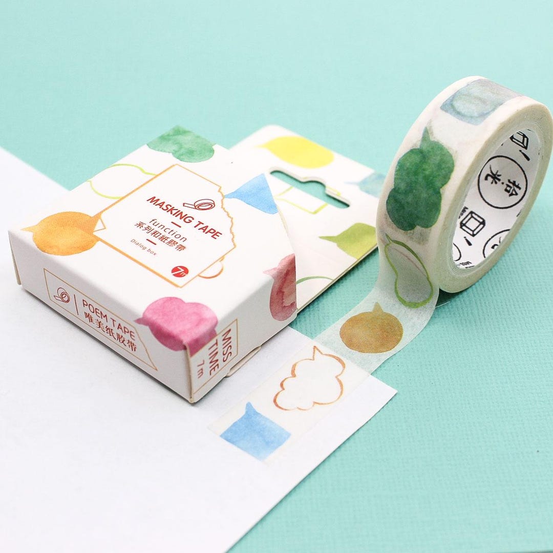 Elegant Callout Boxes Pattern Washi Tape, Call Out Box Statement ...