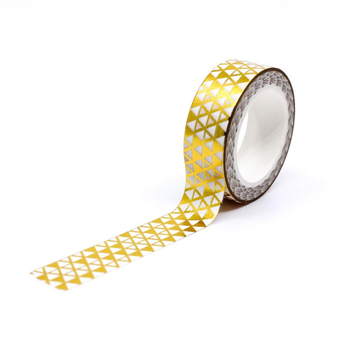 Gold Foil Geometric Triangle Pattern Washi Tape, Japanese Modern Tape ...