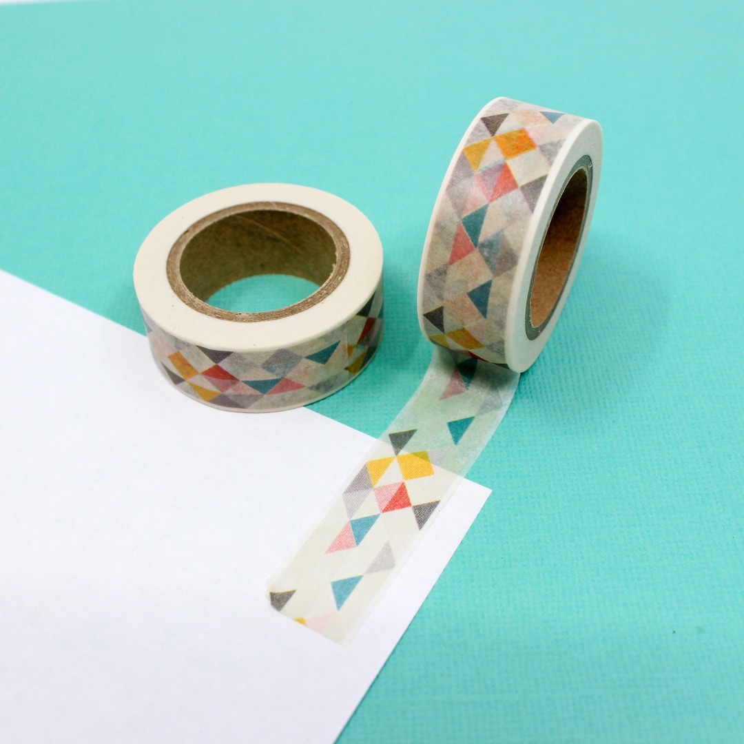 Modern Bauhaus Style Triangle Washi Tape, Geometric Triangle Tape ...