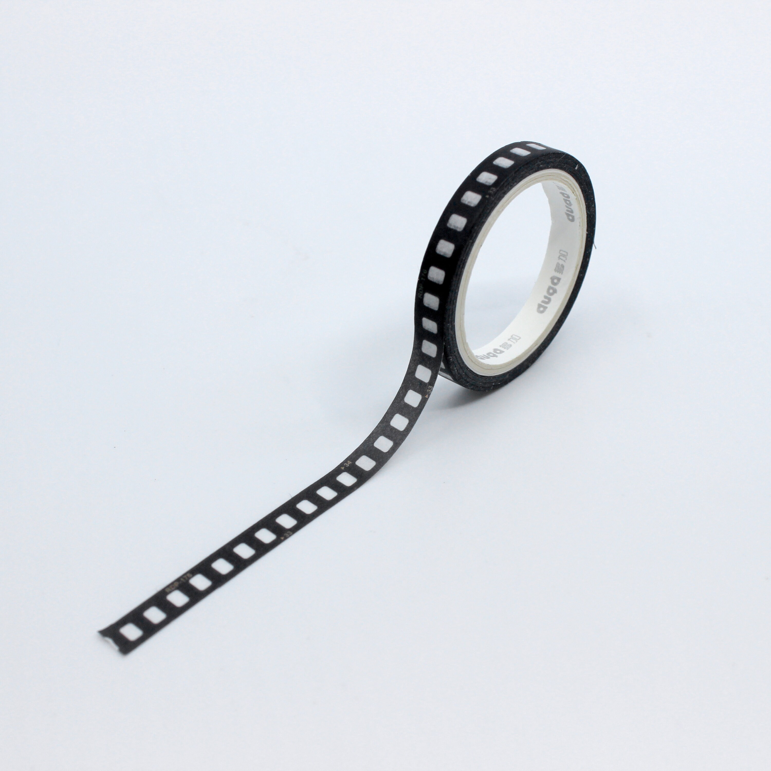 Thin Black and White Film Strip Pattern Washi Tape Movie Reel | Etsy
