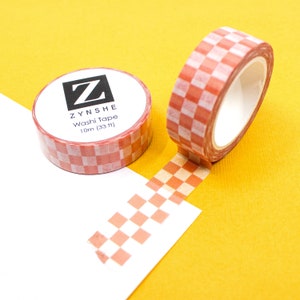 Checkerboard Pattern Washi Tapes, Green Checkerboard, Black Racing ...