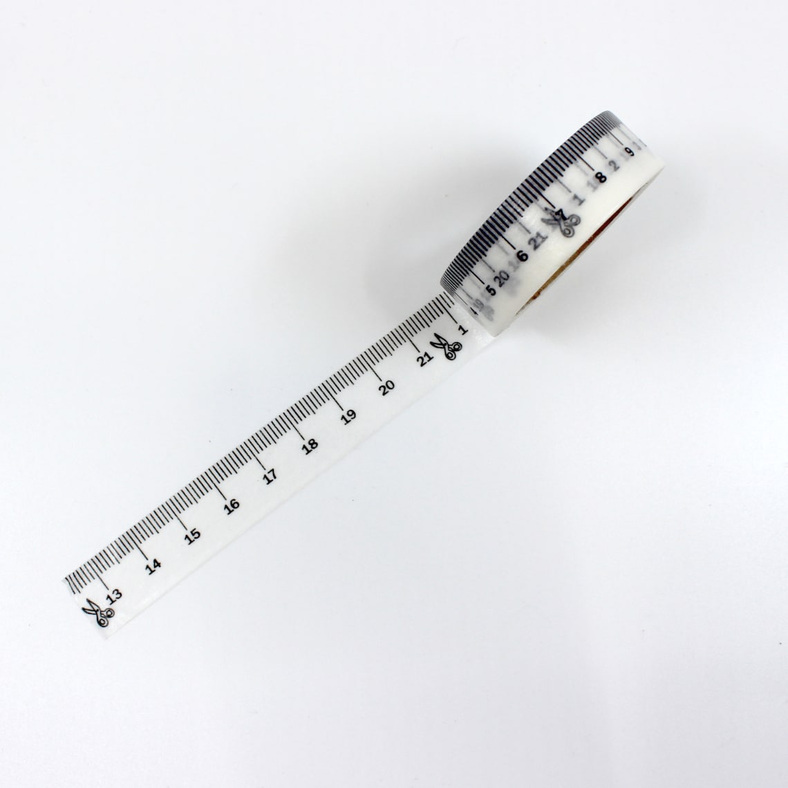 Black and White Tape Measure Ruler With Scissors Symol Pattern - Etsy