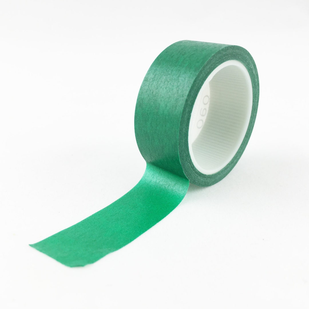 Solid Hunter Green Washi Tape // 15mm // Paper Tape // BBB Crafting ...