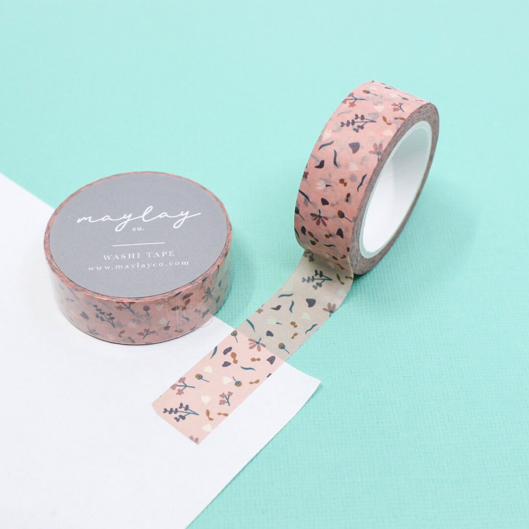 Pink Sachet Washi Tape, Pretty Flowers Washi, Little Floral Sachet ...