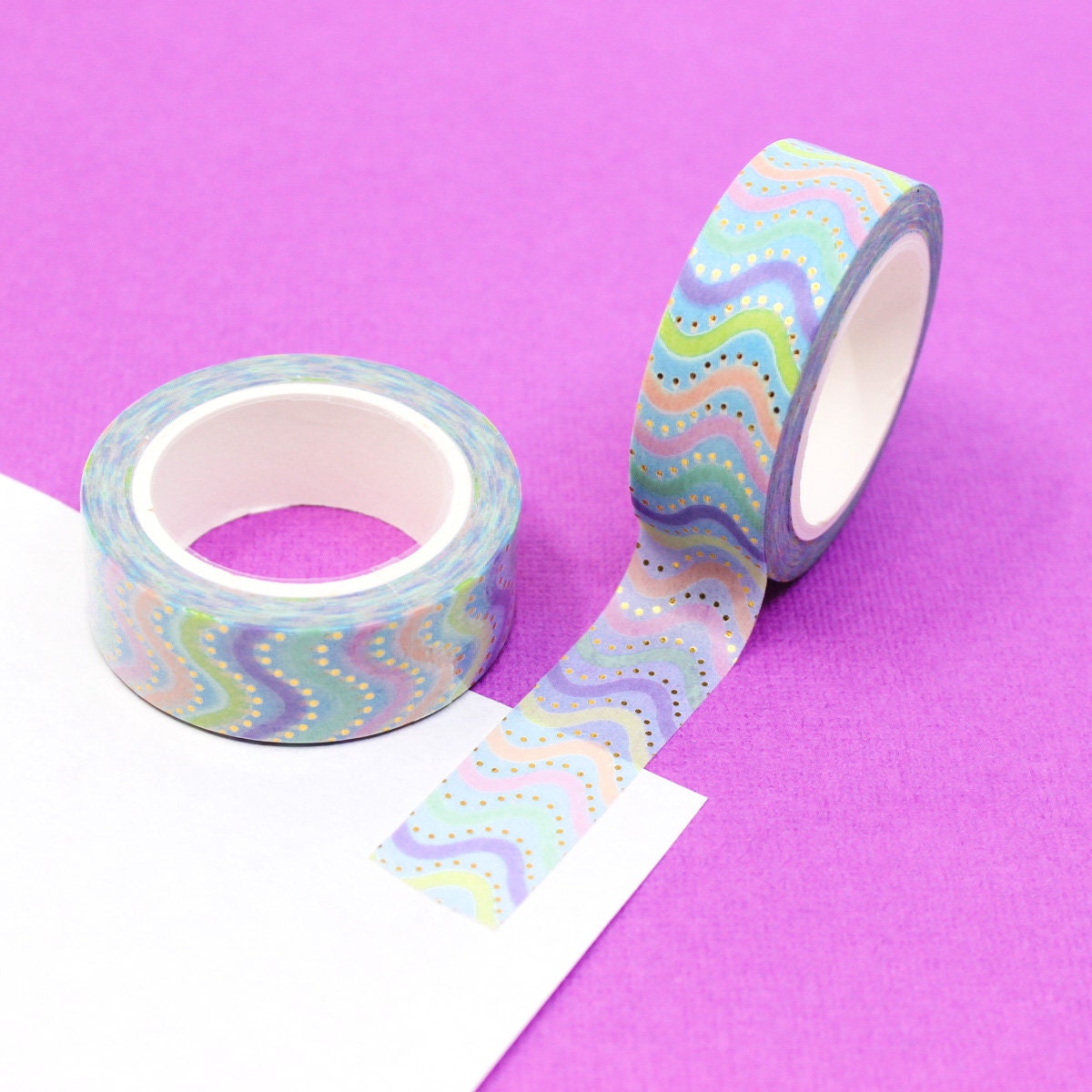 Patel Spring Pattern Washi Tape, Pastel Chevron Washi Paper Tapes ...