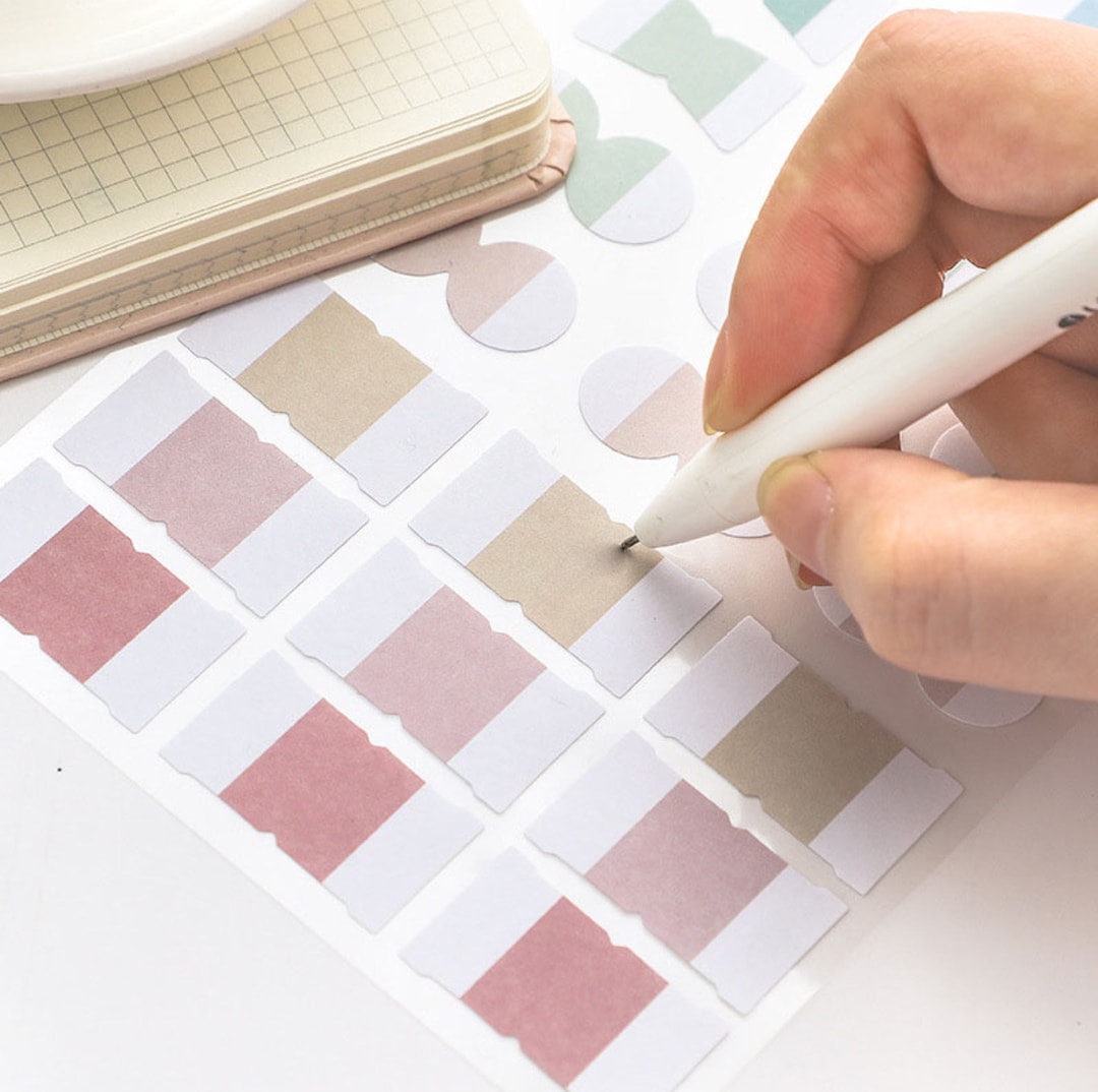 Custom Book Tabs, Planner Self-adhesive Labeling Tabs, BUJO Monthly ...