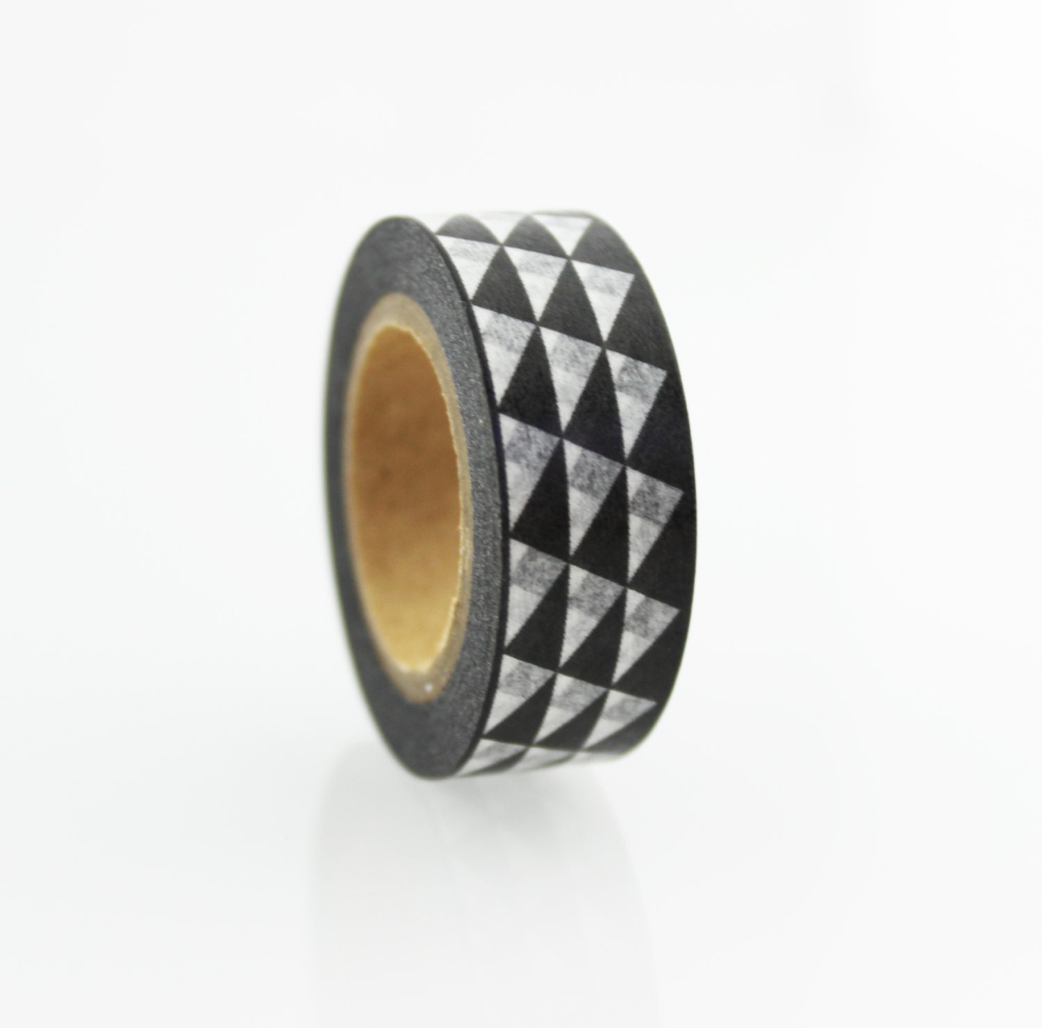 Black and White Triangle Geometric Washi Tape // 15mm // Paper | Etsy