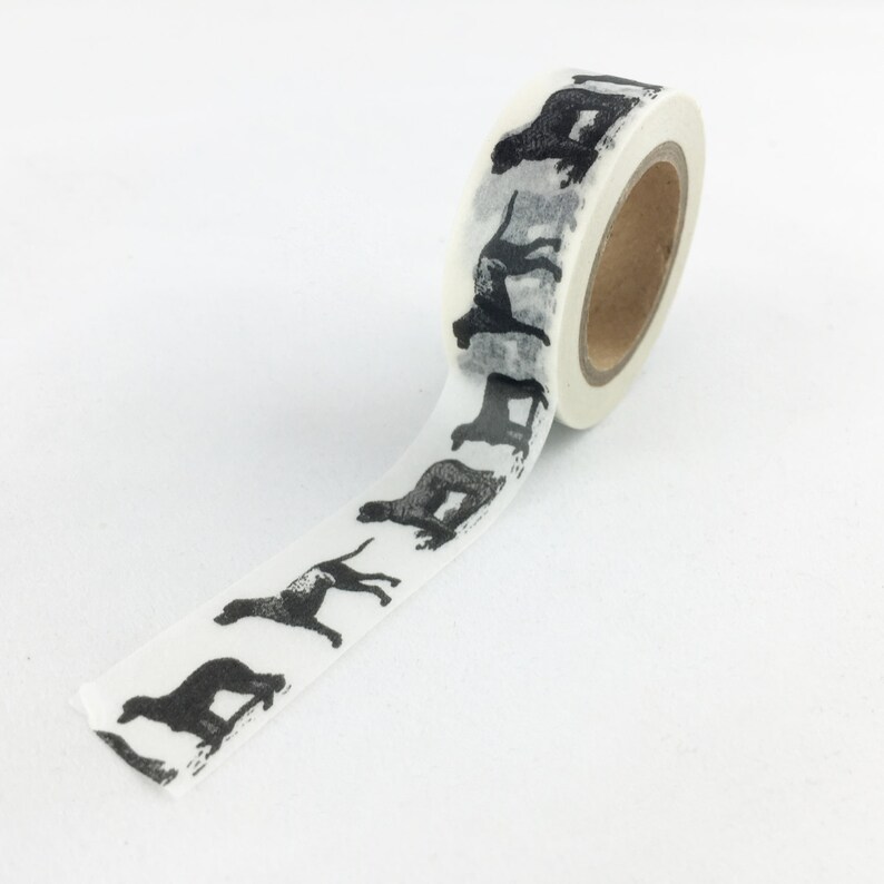 Retro Black and White Dog Print Washi Tape Vintage Dog Tape - Etsy