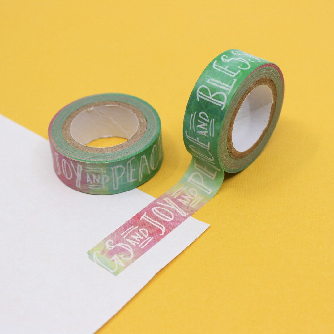 Faith Phrases Washi Tape Blessings And Joy Bible Journaling Washi Tape Christian Craft Tapes