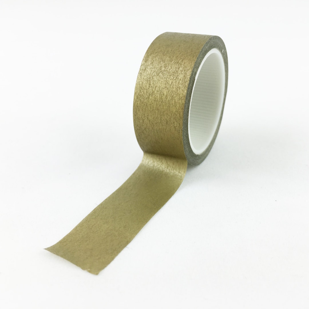 Solid Gold Washi Tape // 15mm // Paper Tape // BBB Crafting Supplies ...