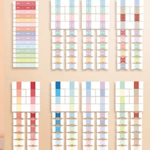 Custom Book Tabs, Planner Self-adhesive Labeling Tabs, BUJO Monthly ...