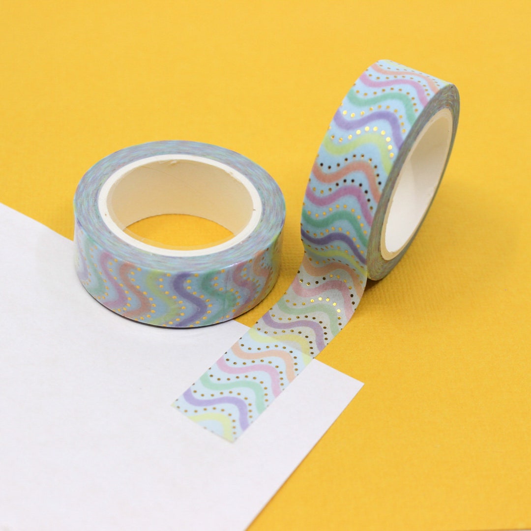 Patel Spring Pattern Washi Tape, Pastel Chevron Washi Paper Tapes ...
