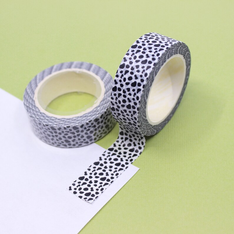 Modern Black & White Animal Print Washi Tape, Cow Print Tape, Leopard ...