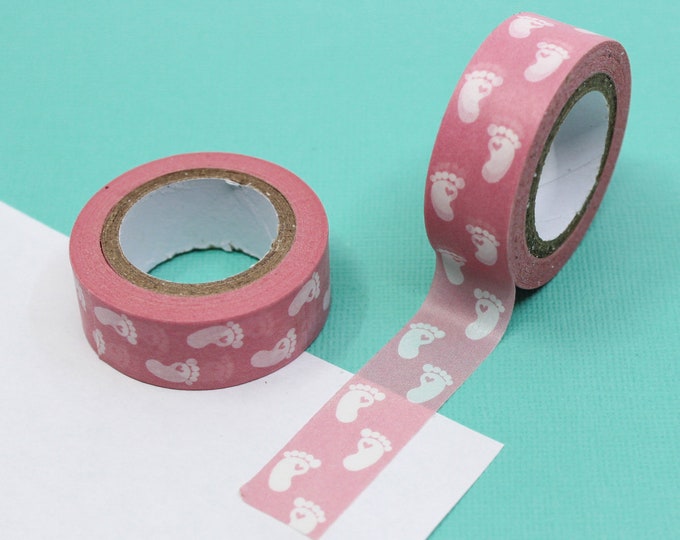 Pink Babies Foot Washi Tape, Baby Shower Tapes, Bungle of Joy Card ...