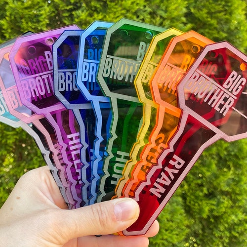 Personalized All Star Red Big Brother Keys - Etsy