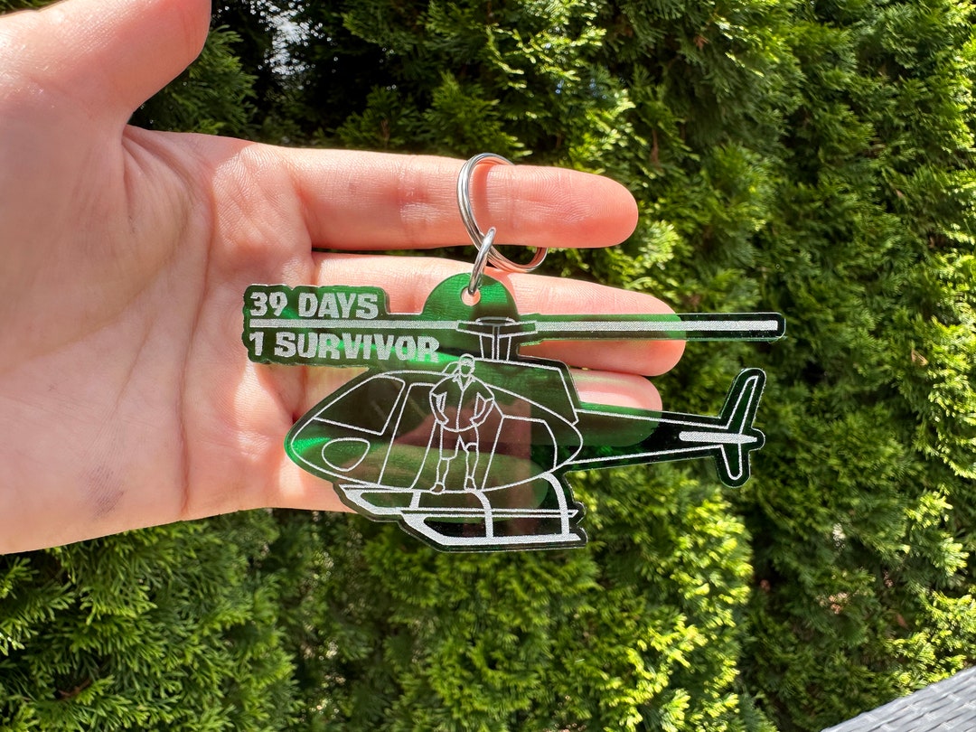 Survivor Jeff Helicopter Keychain - Etsy