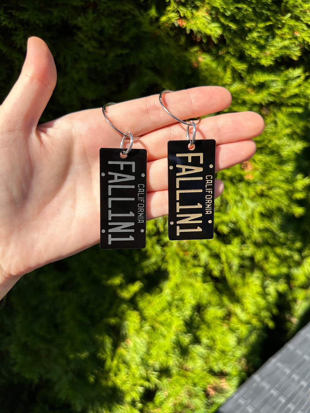 Lucifer FALL1N1 License Plate Keychain - Etsy