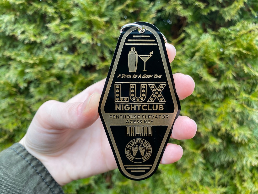 Lucifer LUX Night Club Motel Keychain - Etsy