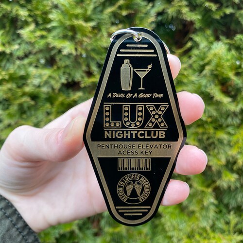 Lucifer LUX Night Club Motel Keychain | Etsy