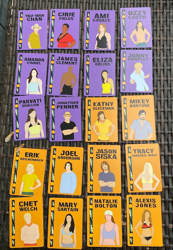 Survivor Trading Cards Season: 16 Fans Vs Favorites | Etsy