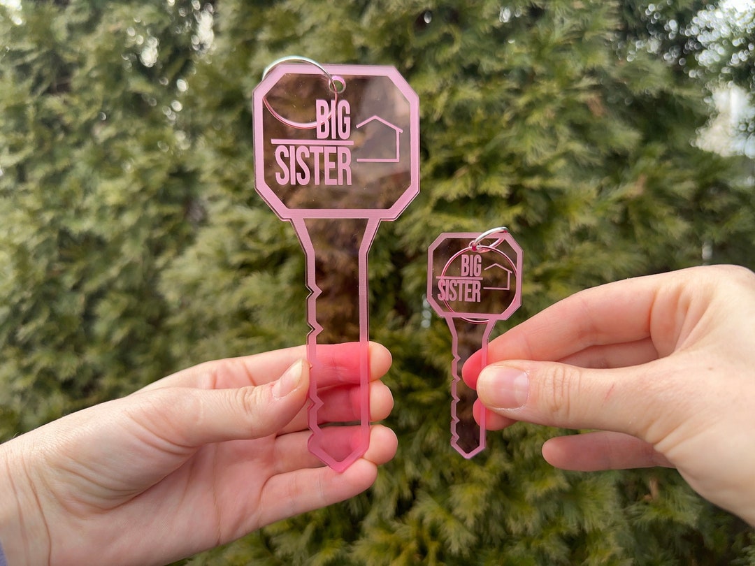 Personalized Sister Key Keychains - Etsy