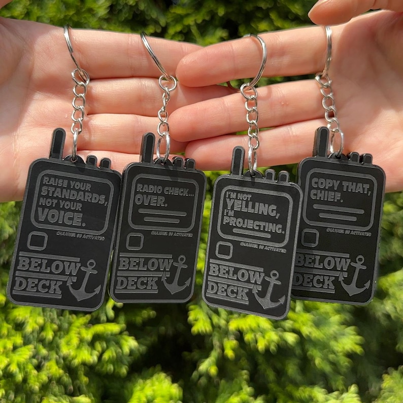 Below Deck Walkie Talkie Keychains - Etsy