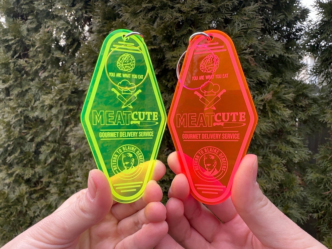 Izombie Meat Cute Motel Keychain - Etsy