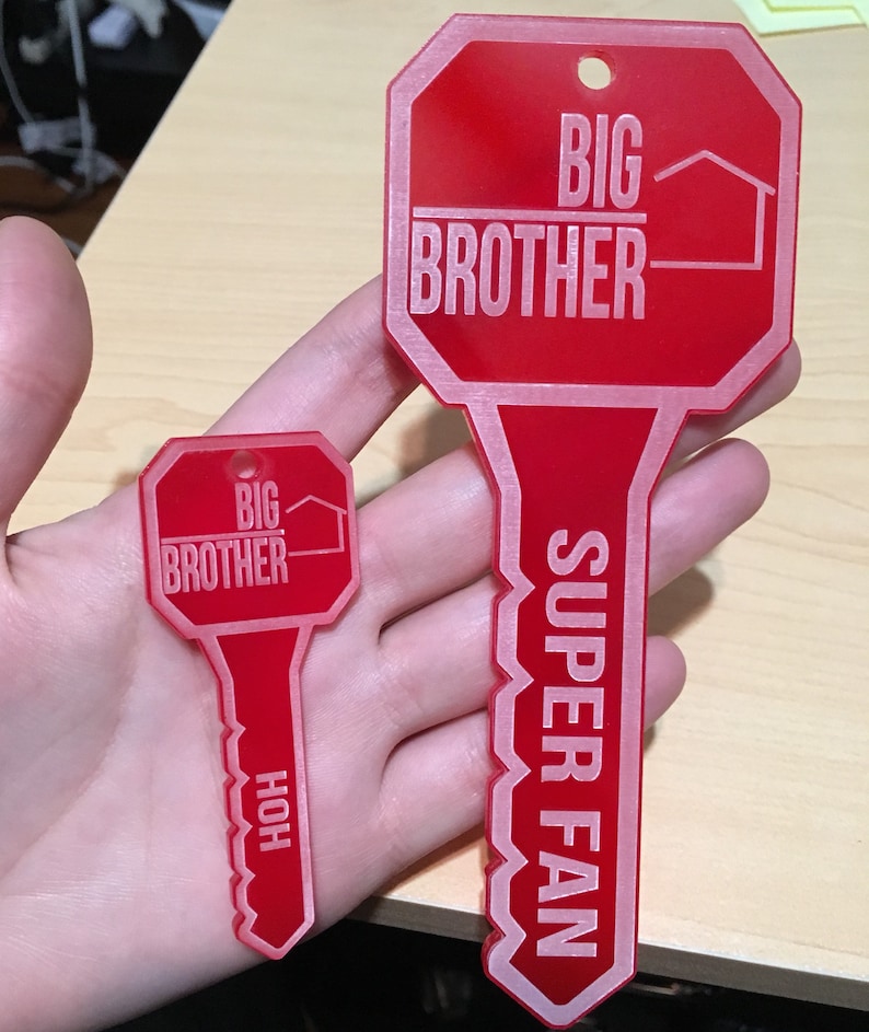 Personalized All Star Red Big Brother Keys - Etsy