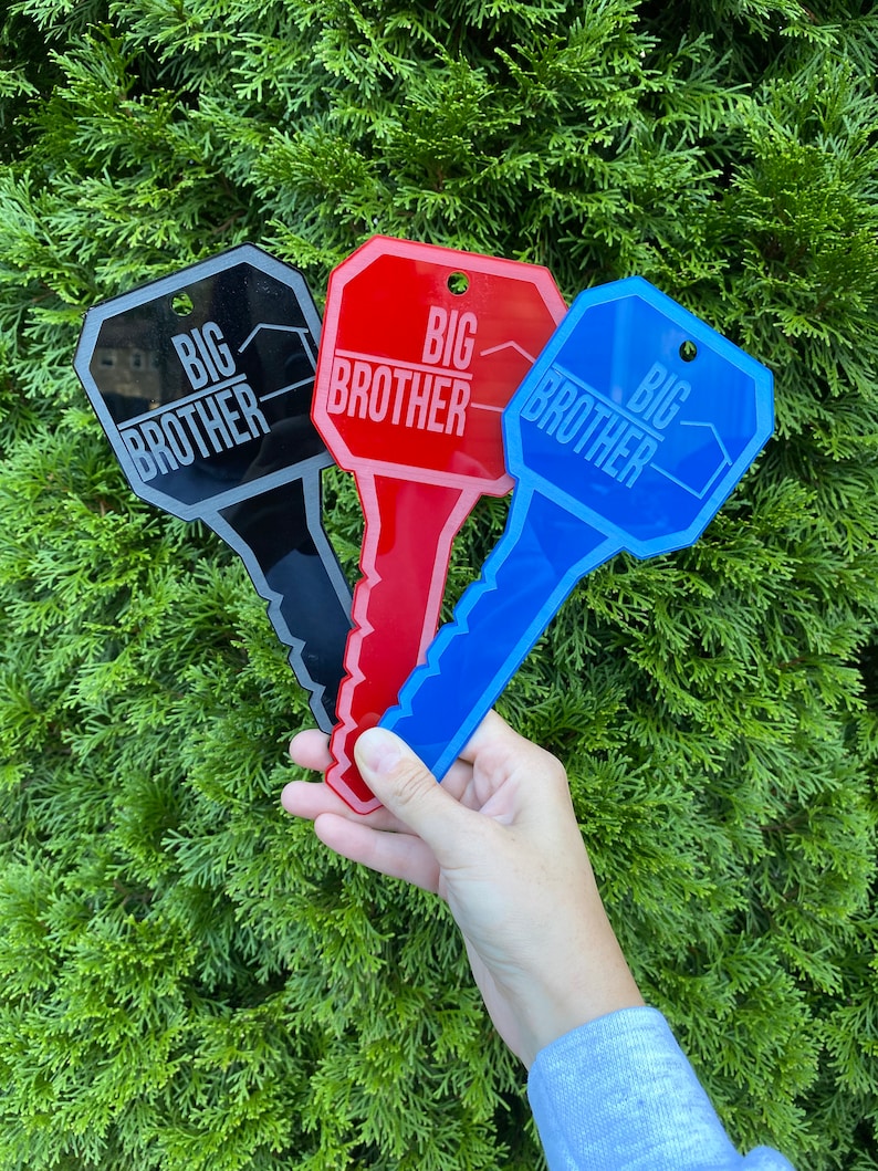 Personalized XL Big Brother Keys 3 COLORS - Etsy