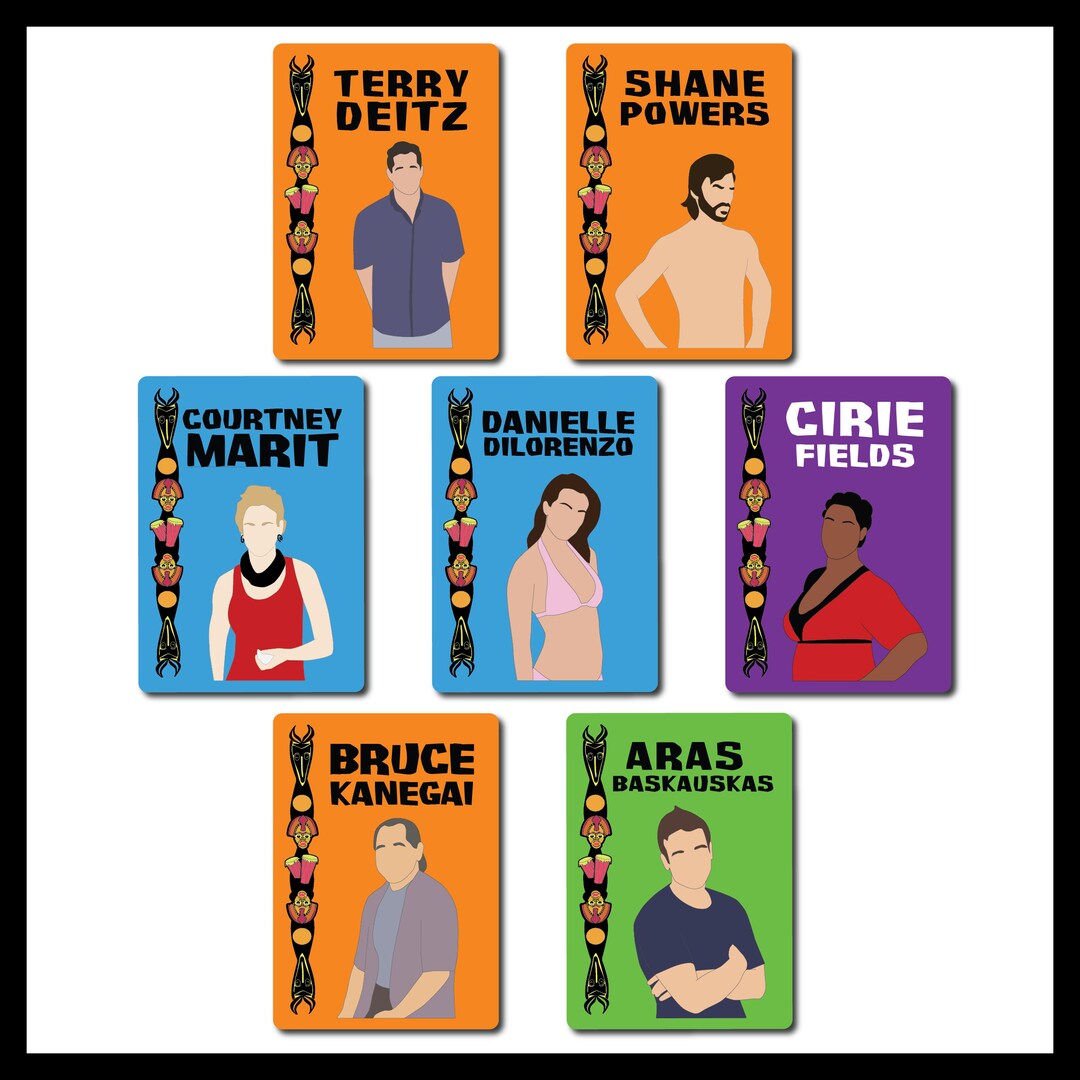 Survivor Trading Cards Panama Season 12 - Etsy