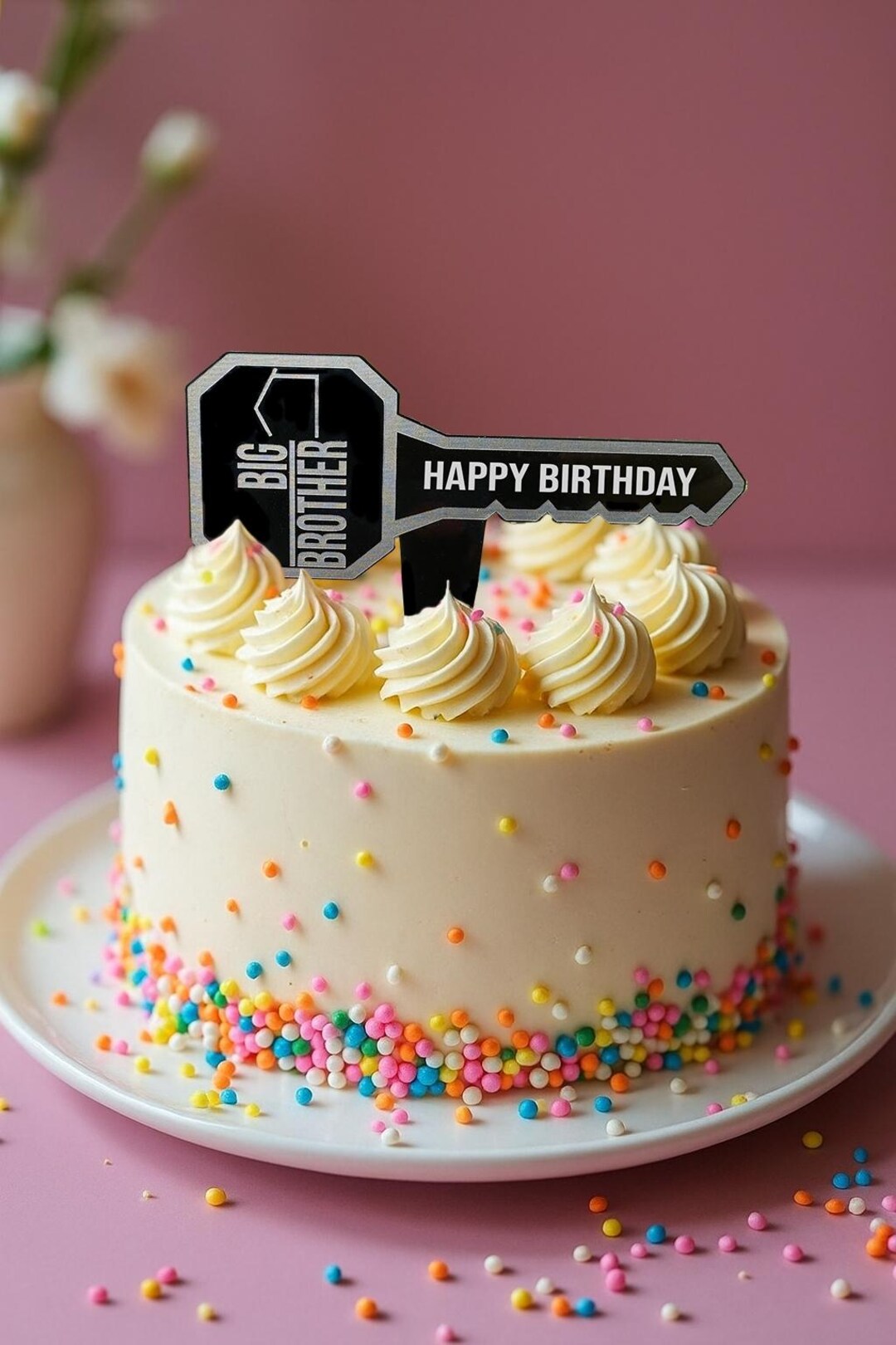 Personalized Birthday Cake Topper Key - Fan Art Inspired by Big Brother ...
