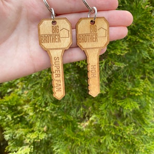 Big Brother Wooden Keys - Etsy