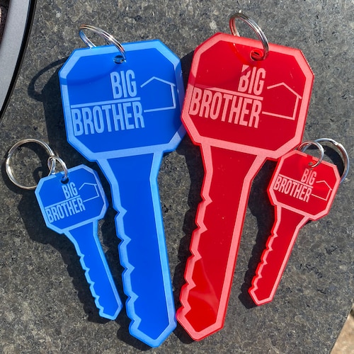 Personalized All Star Red Big Brother Keys - Etsy