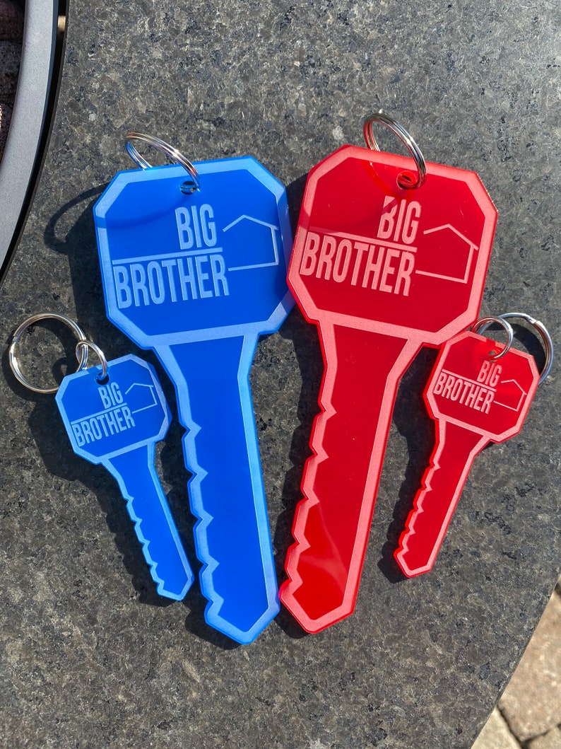 Personalized All Star Red Big Brother Keys - Etsy