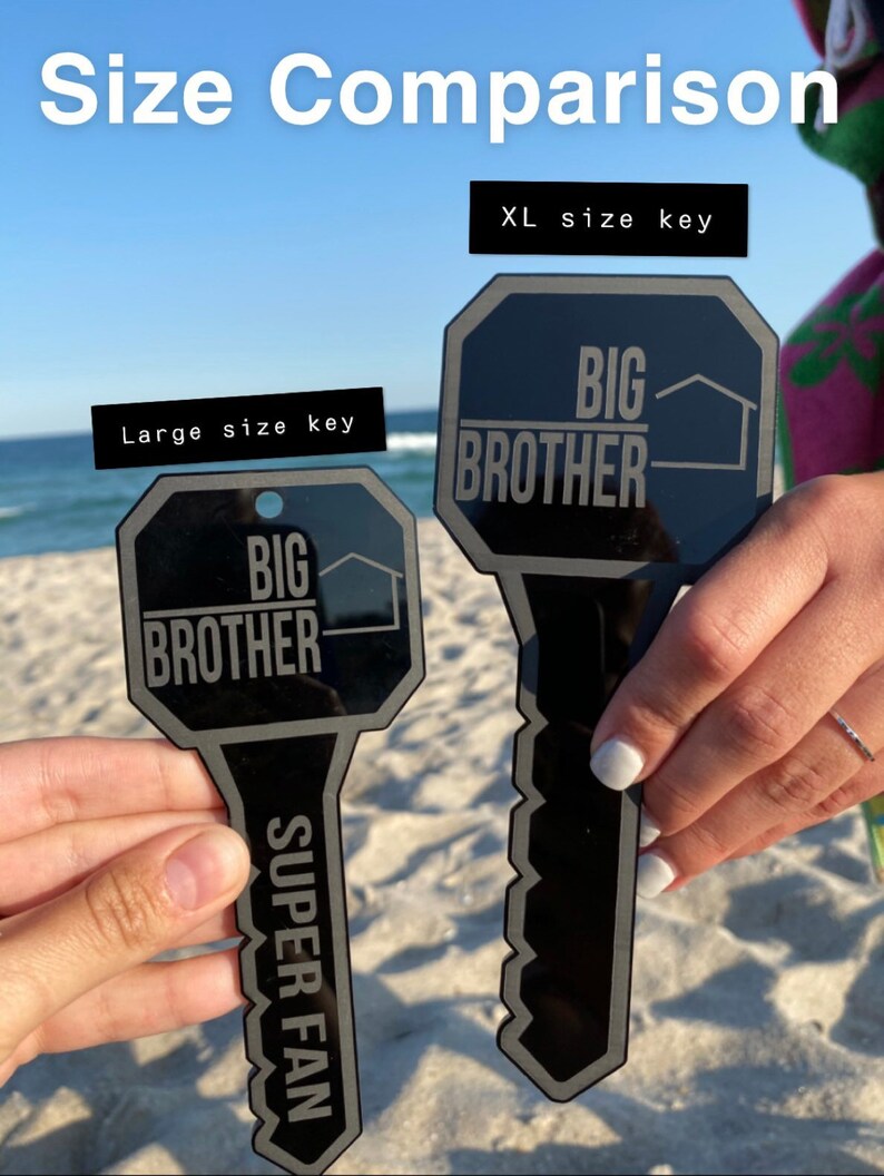 Personalized XL Big Brother Keys 3 COLORS - Etsy