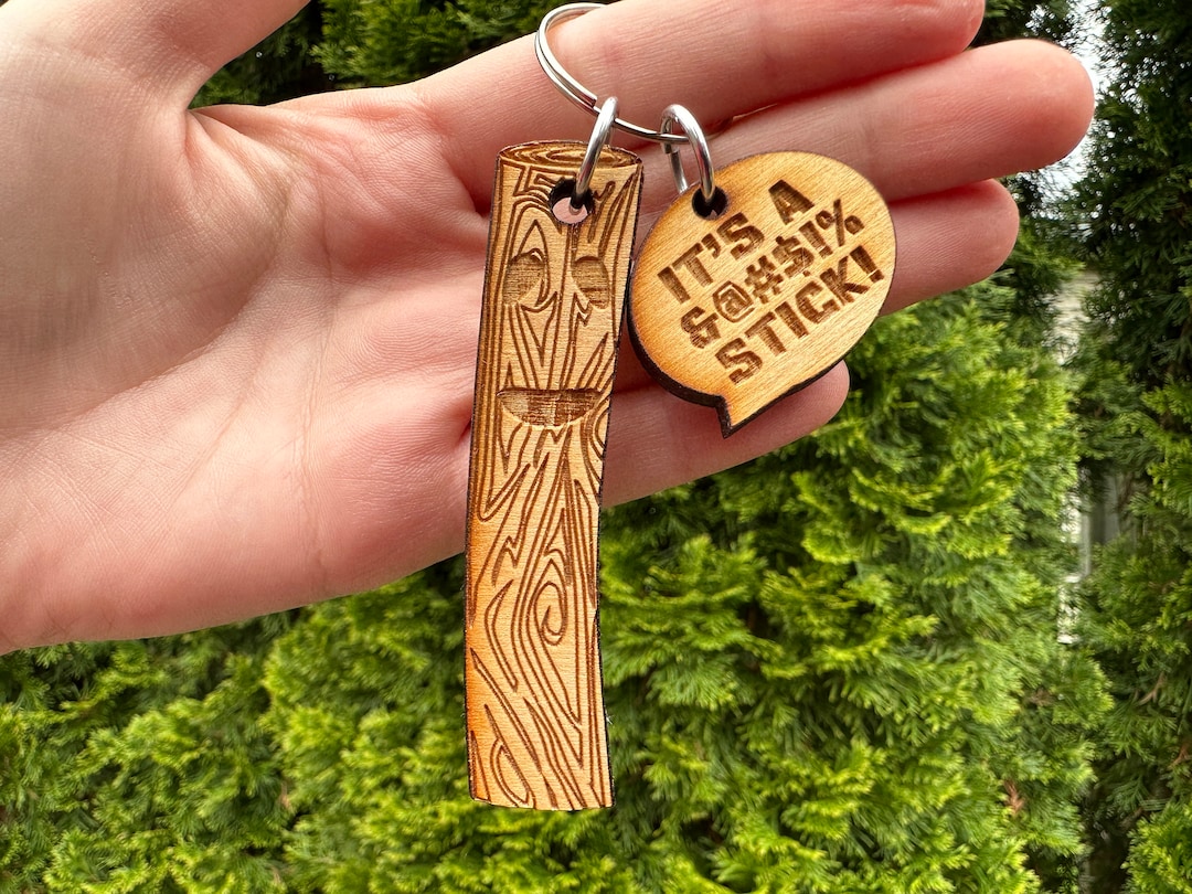 It's A Stick! Survivor Keychain - Etsy