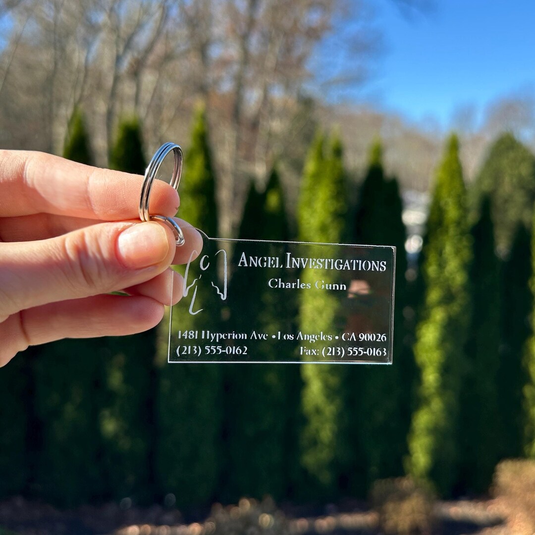 Angel Investigations Business Card Keychain - Buffy - Etsy